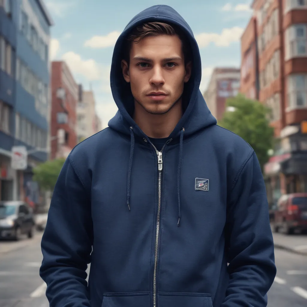 The Navy Blue Zip-Up Hoodie: Skate Culture Staple
